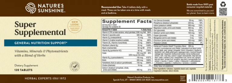 Super Supplemental by Nature's Sunshine